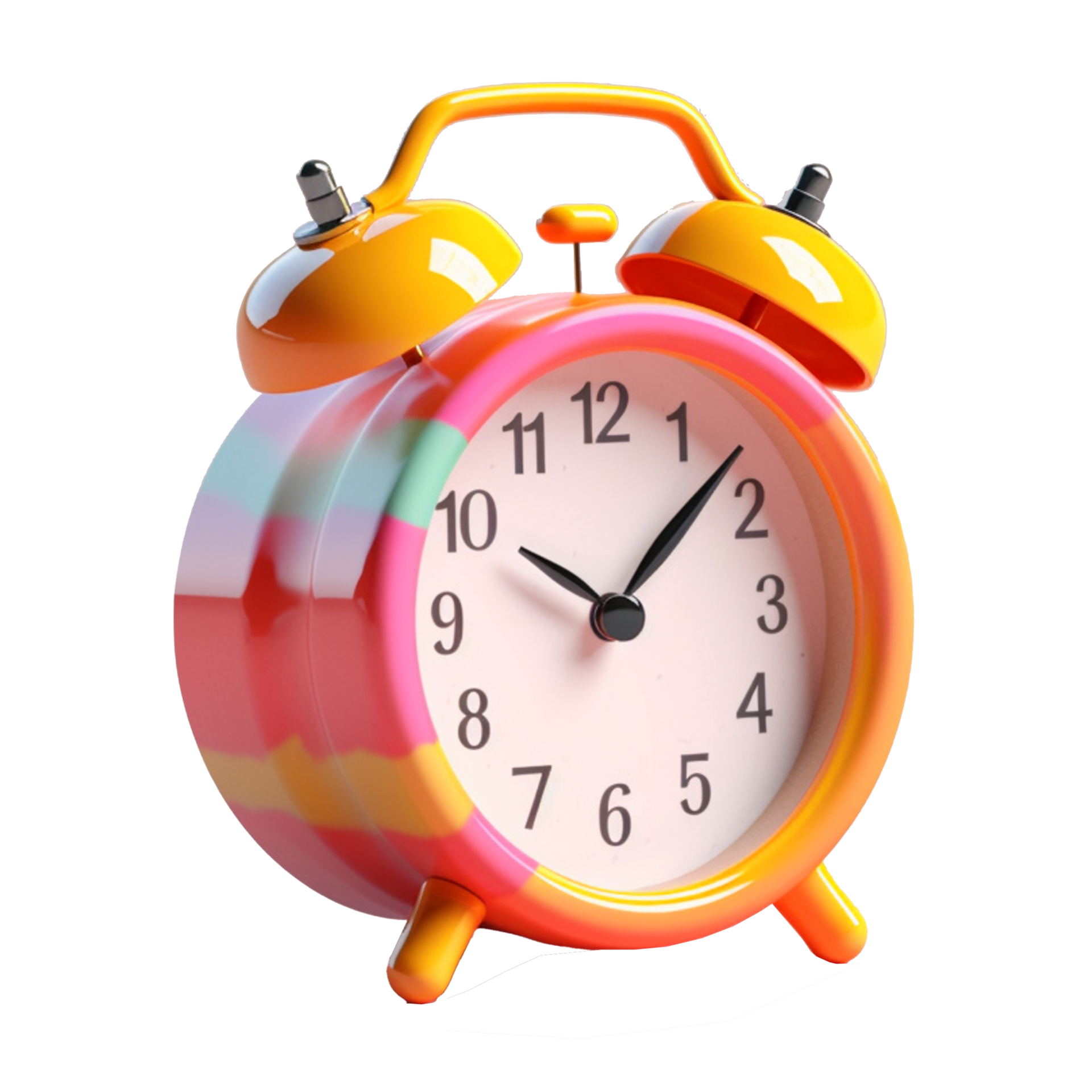 Alarm Clock In 3D Style Trending Color Palette With Generative AI Alarm Clock In 3D Style Trending Color Palette With Generative AI