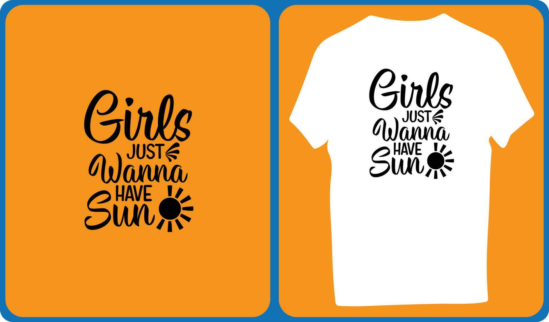 Girls Just Wanna Have Sun 23886985 Vector Art At Vecteezy