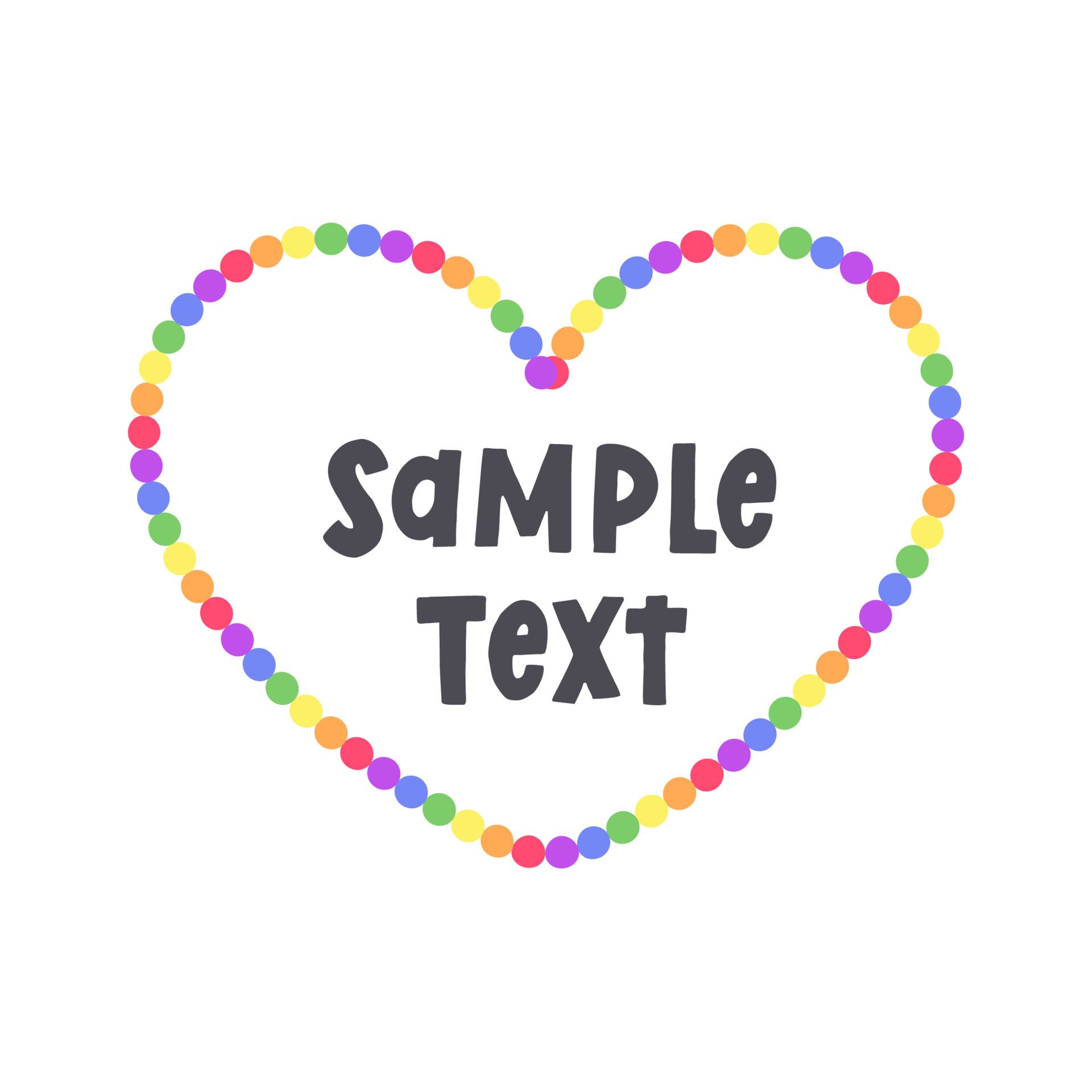 Rainbow heart shaped frame border. Valentines Day, Pride month flag ...