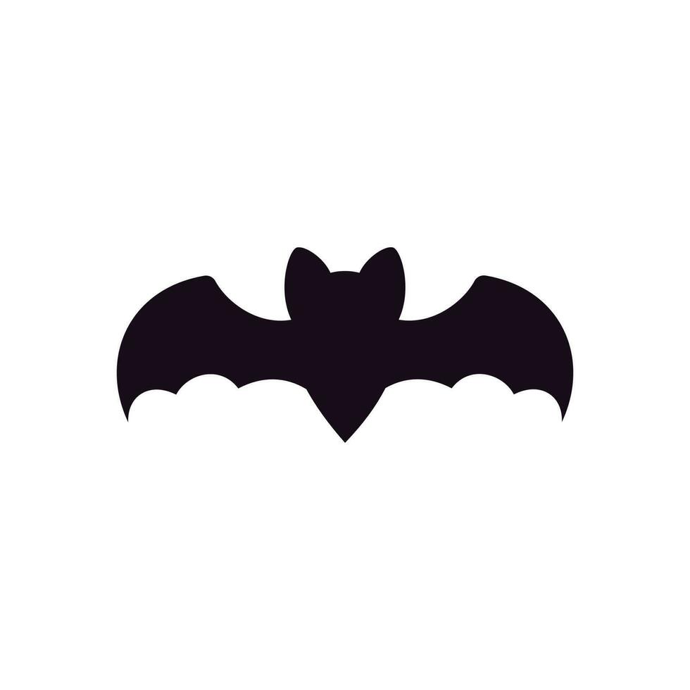 Bat icon silhouette logo, Halloween vampire sign symbol simple vector ... Bat icon silhouette logo, Halloween vampire sign symbol simple vector ...