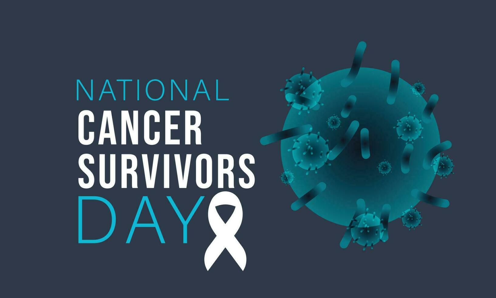National Cancer Survivors Day Background Banner Card Poster