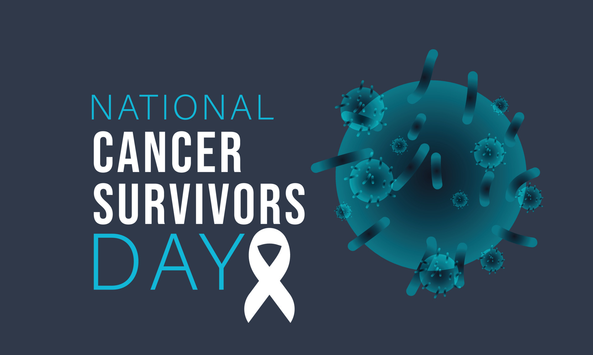 National Cancer Survivors Day Background Banner Card Poster