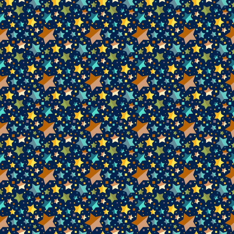 Seamless stars pattern on dark background. Star vector illustration 23890573 Vector Art at Vecteezy
