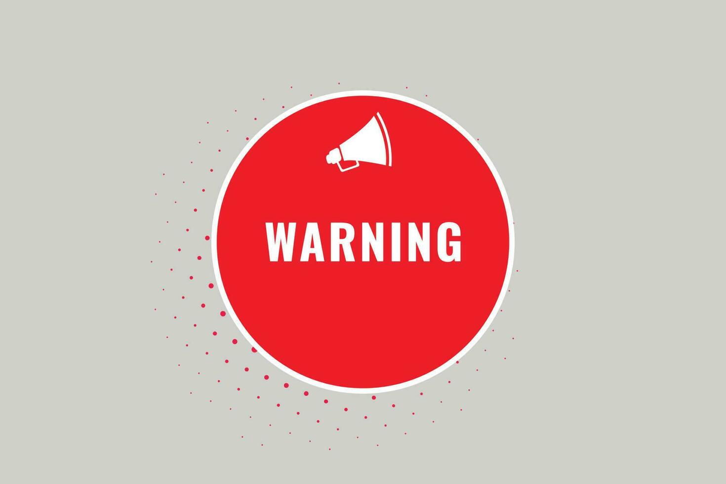 Warning Button Speech Bubble Banner Label Warning 23891392 Vector Art At Vecteezy