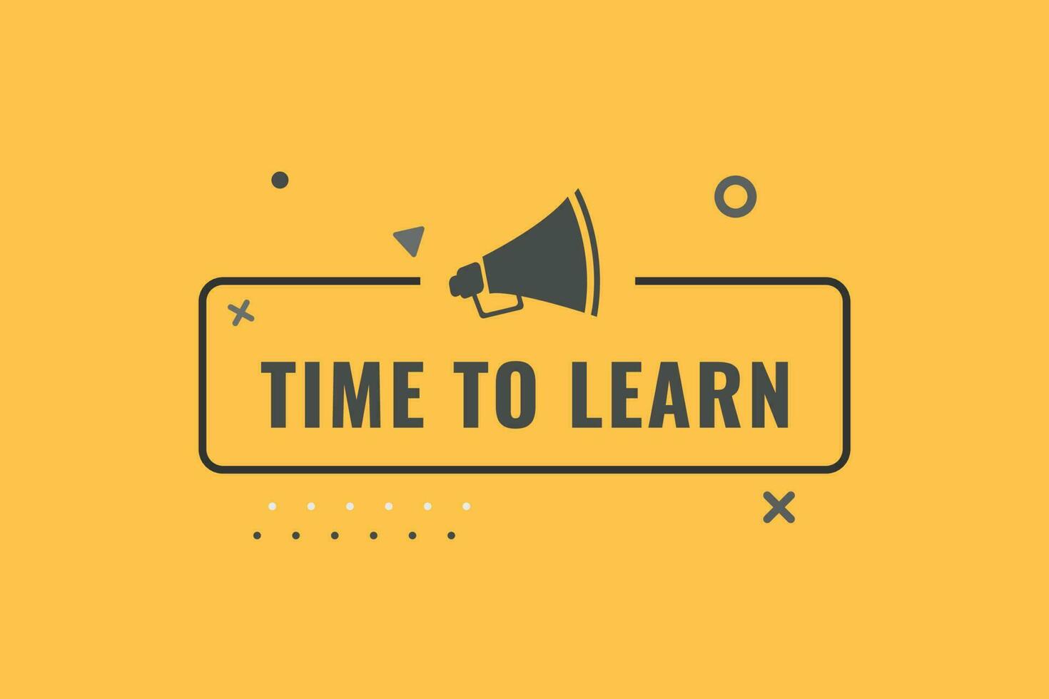 hora a aprender botón. habla burbuja, bandera etiqueta hora a aprender 23891401 Vector en Vecteezy