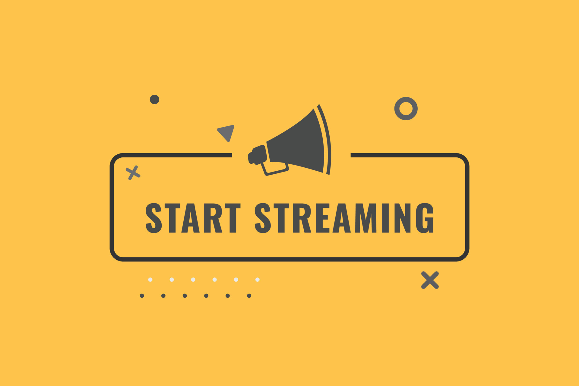 Start Streaming Button. Speech Bubble, Banner Label Start Streaming ... Start Streaming Button. Speech Bubble, Banner Label Start Streaming ...