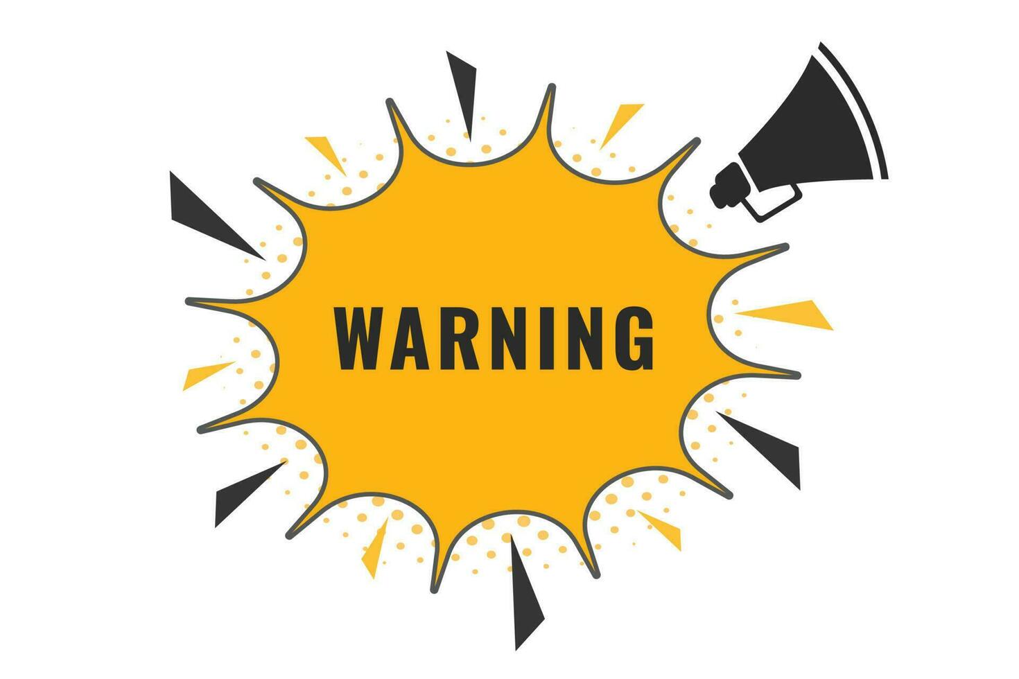 Warning Button Speech Bubble Banner Label Warning 23892005 Vector Art At Vecteezy