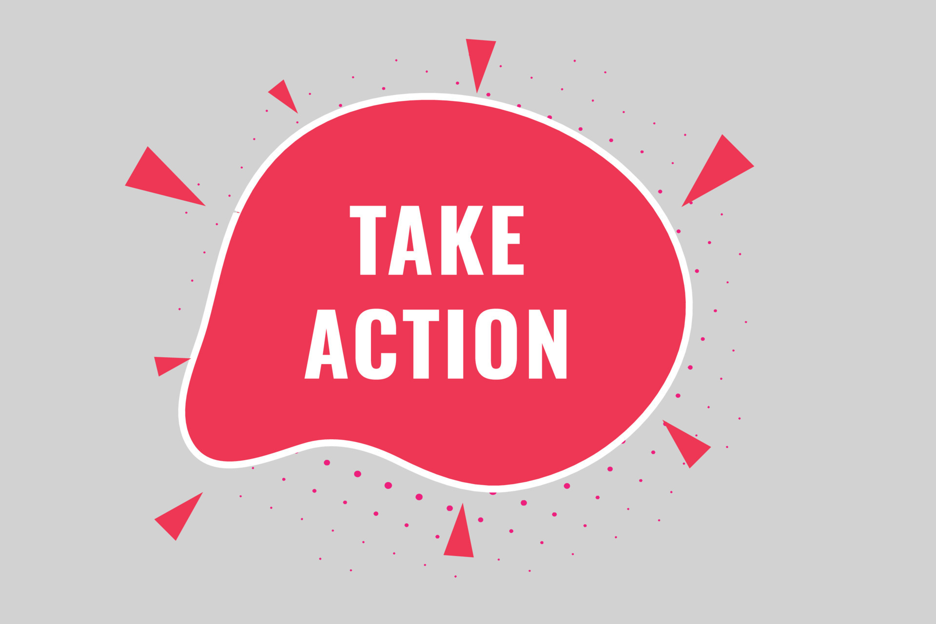 Take Action Button. Speech Bubble, Banner Label Take Action 23892037 ...