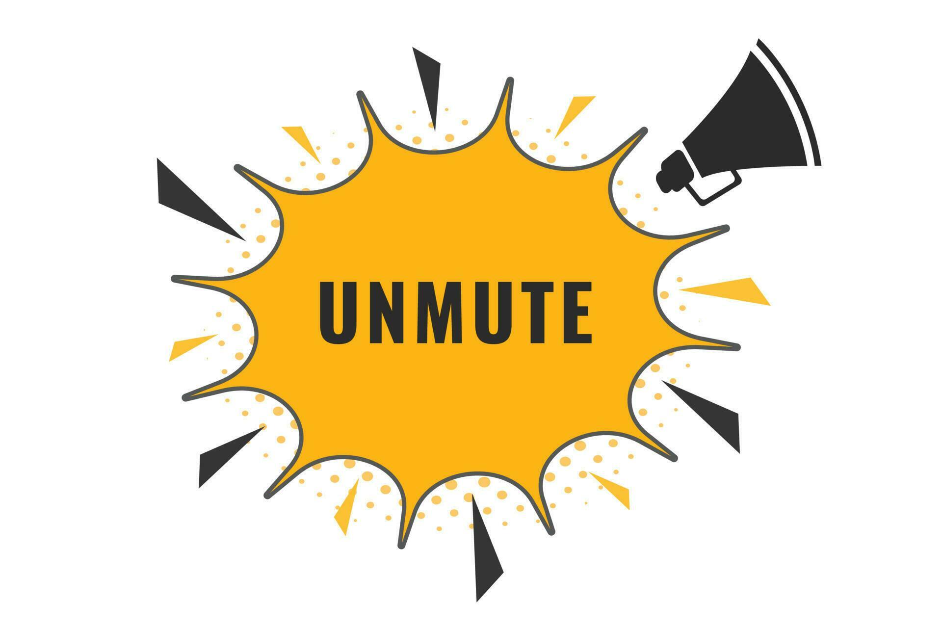 Unmute Button. Speech Bubble, Banner Label Unmute 23892405 Vector Art ... Unmute Button. Speech Bubble, Banner Label Unmute 23892405 Vector Art ...