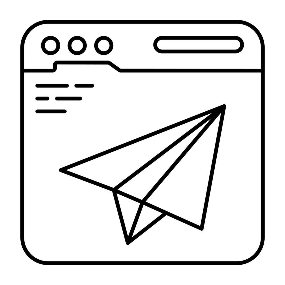 A unique design icon of send message 23895483 Vector Art at Vecteezy