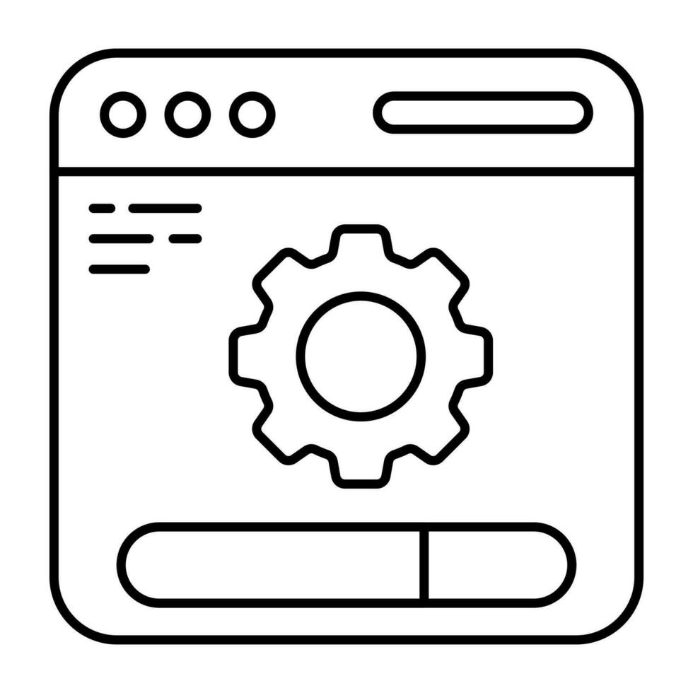 A unique design icon of web setting 23896131 Vector Art at Vecteezy