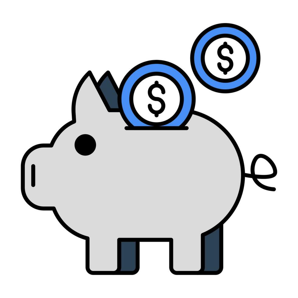 dollar with penny showcasing piggy bank savings icon 23896713 Vector ... dollar with penny showcasing piggy bank savings icon 23896713 Vector ...