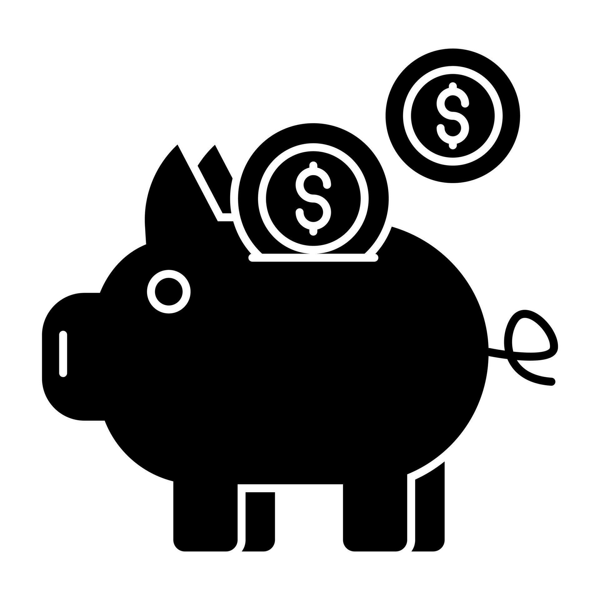 Dollar with penny showcasing piggy bank savings icon 23897708 Vector ... Dollar with penny showcasing piggy bank savings icon 23897708 Vector ...