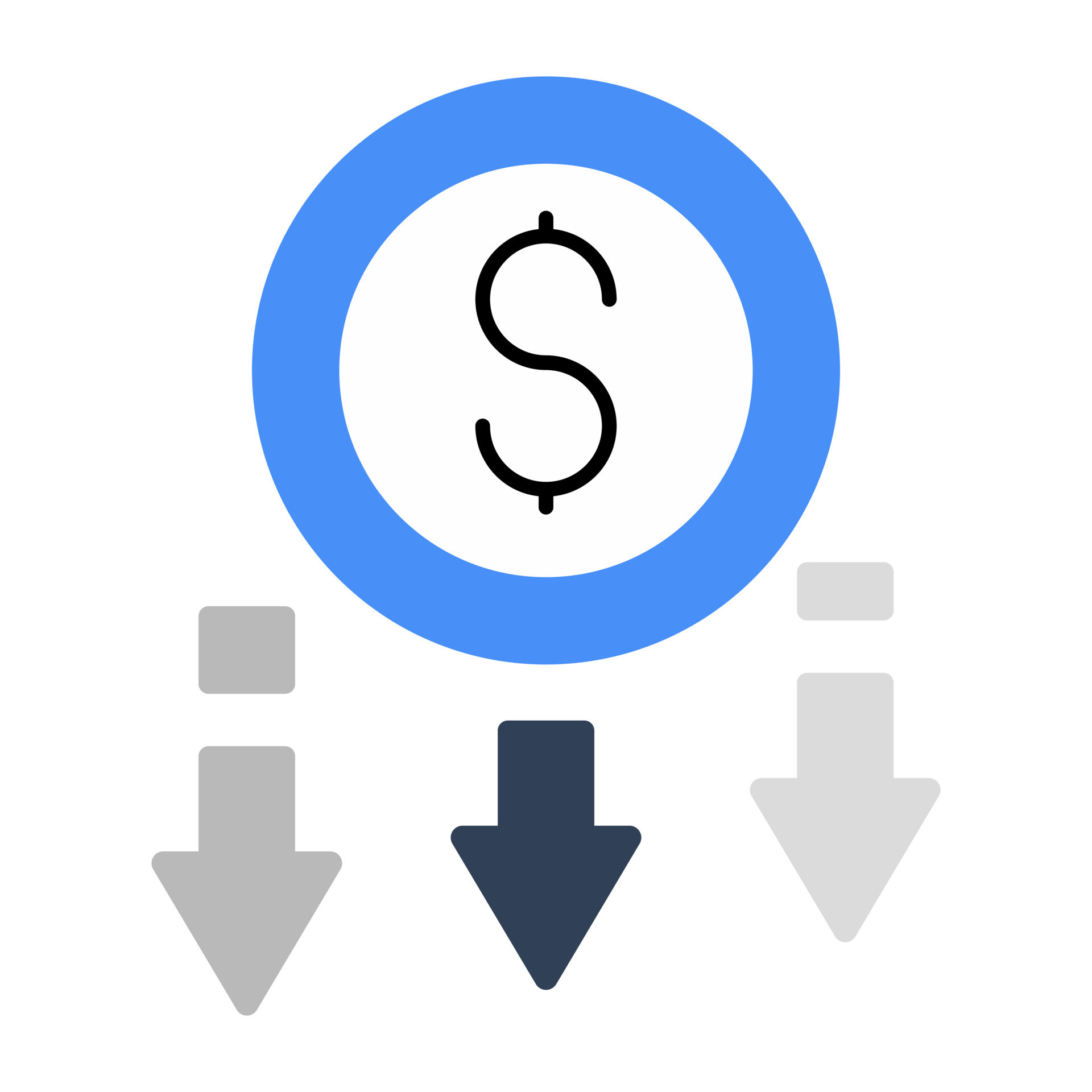 Modern design icon of dollar value decrease 23898067 Vector Art at Vecteezy