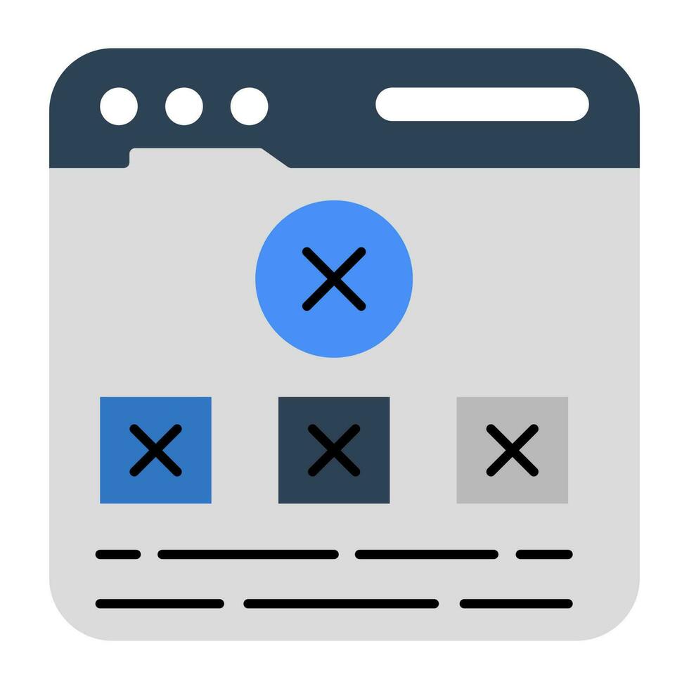 Editable design icon of block website 23898271 Vector Art at Vecteezy