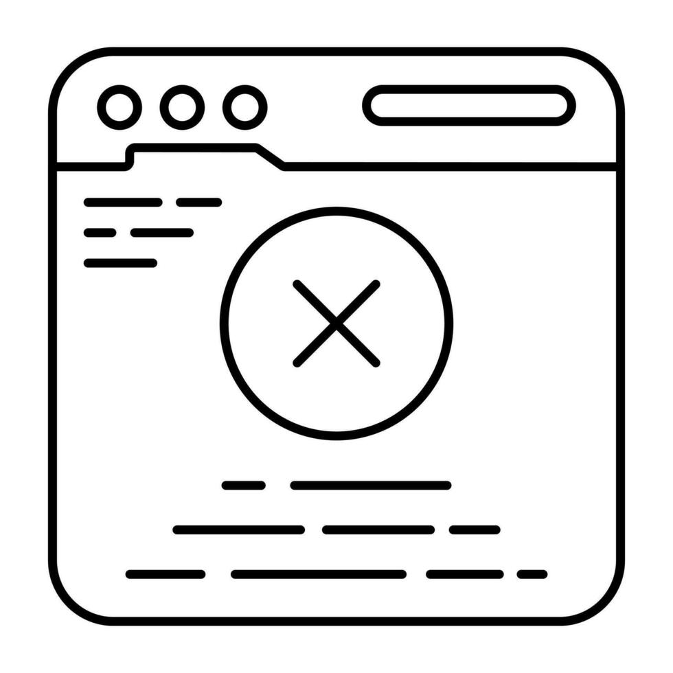 Editable design icon of block website 23898277 Vector Art at Vecteezy