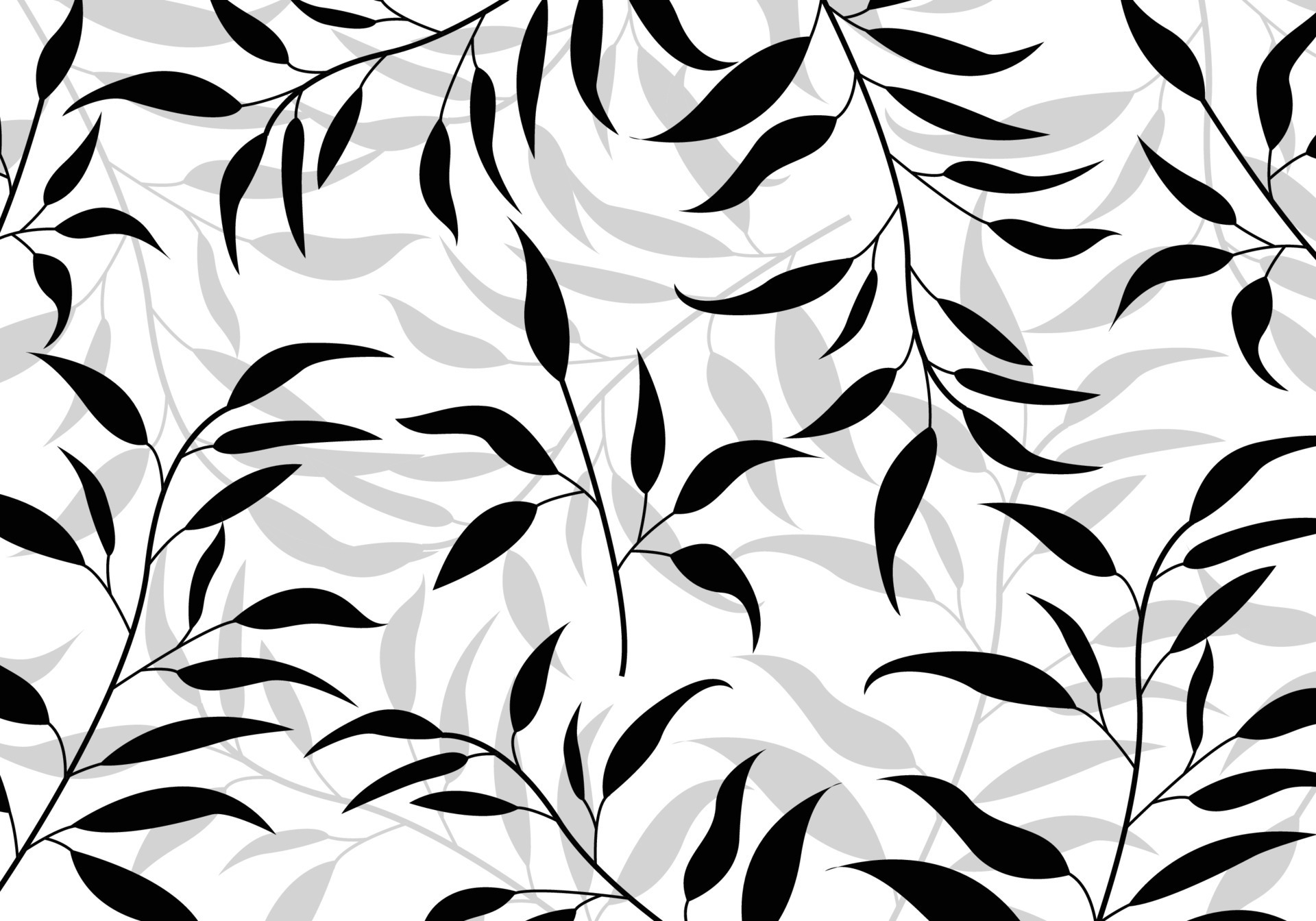 Seamless Floral Pattern , Botanical Flower and leaf Vector 23898899 ...