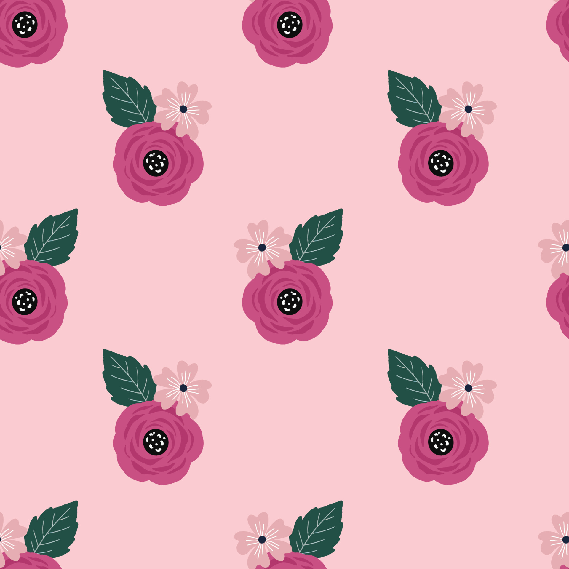 Seamless abstract backgrounds. Hand drawn various shapes and flower ... Seamless abstract backgrounds. Hand drawn various shapes and flower ...