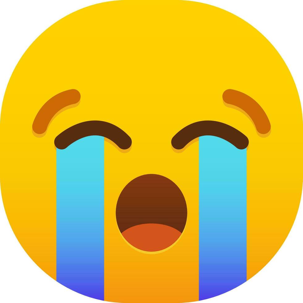 Loudly Crying Face emoticon face vector 23899185 Vector Art at Vecteezy Loudly Crying Face emoticon face vector 23899185 Vector Art at Vecteezy