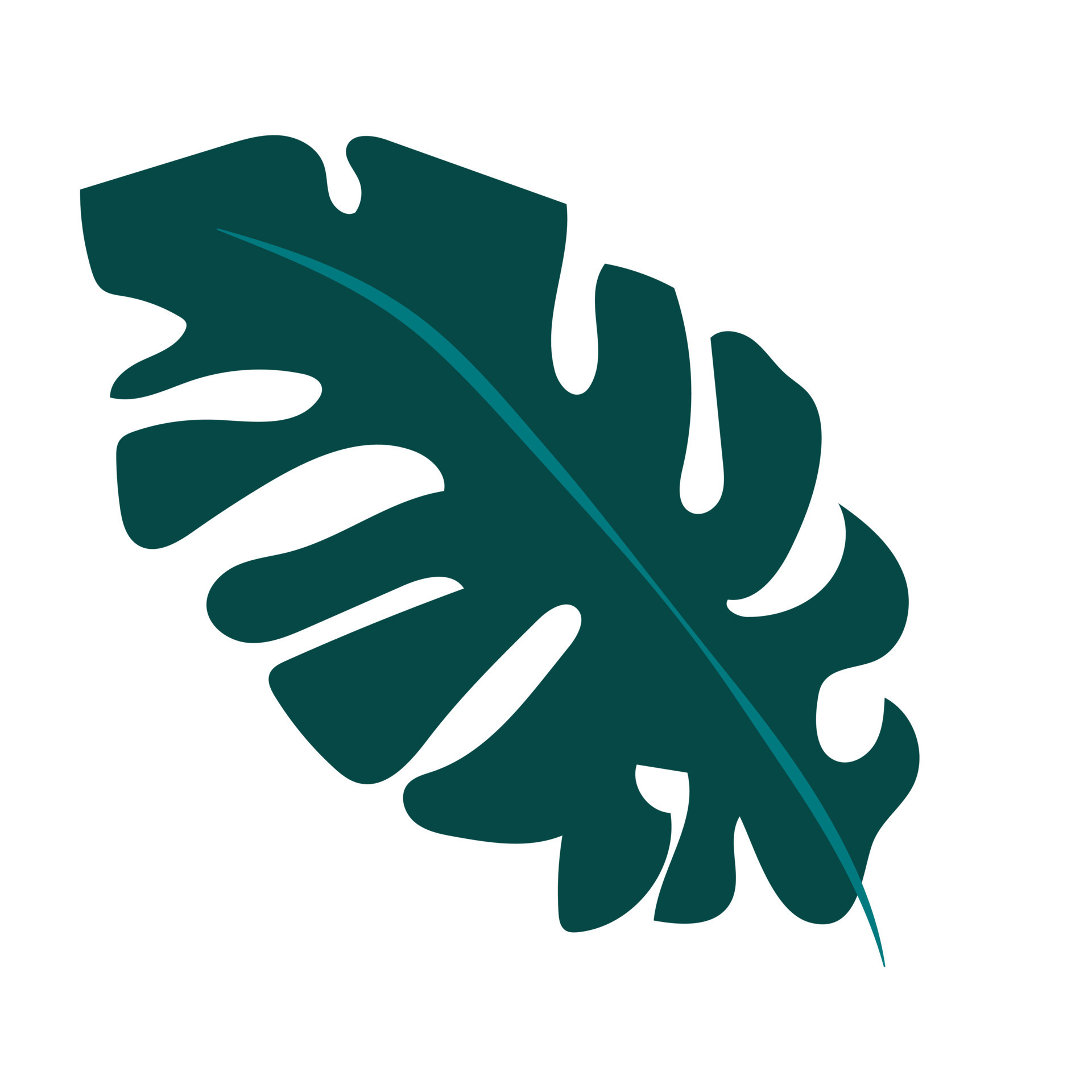 tropical hoja icono. plano color diseño. vector ilustración. 23899792 ...