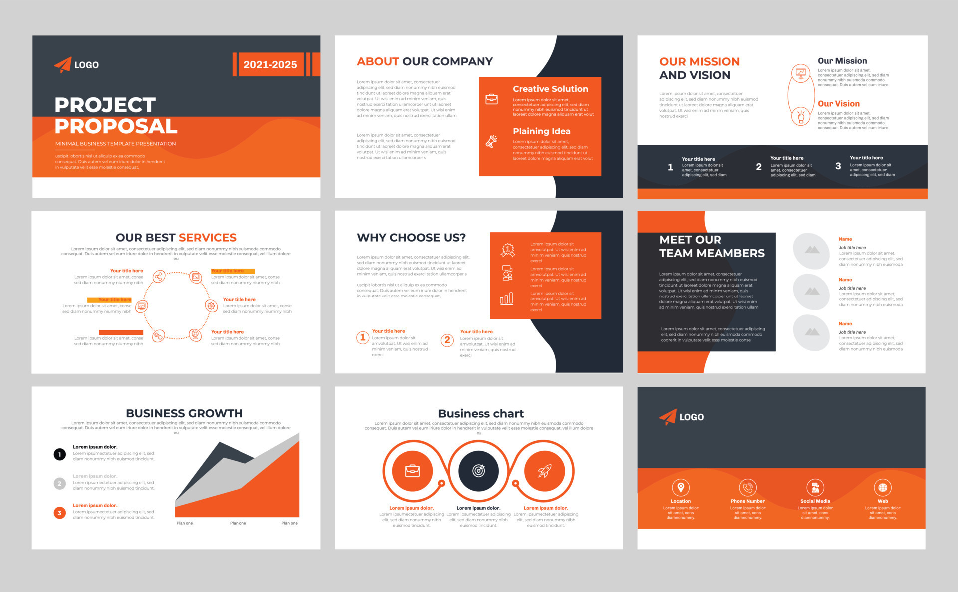 Project proposal presentation, business proposal presentation slide ...