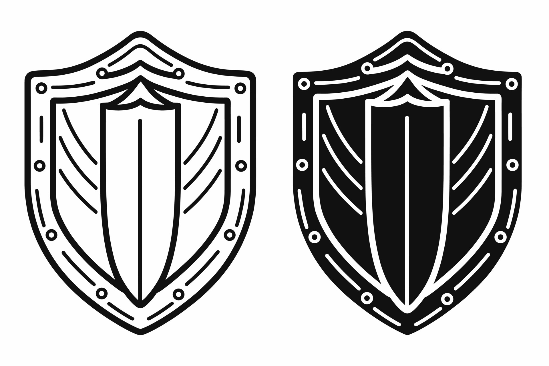 Shield Vector Shield Outline Style Line Art Medieval Shield Royal shield-vector-shield-outline-style-line-art-medieval-shield-royal
