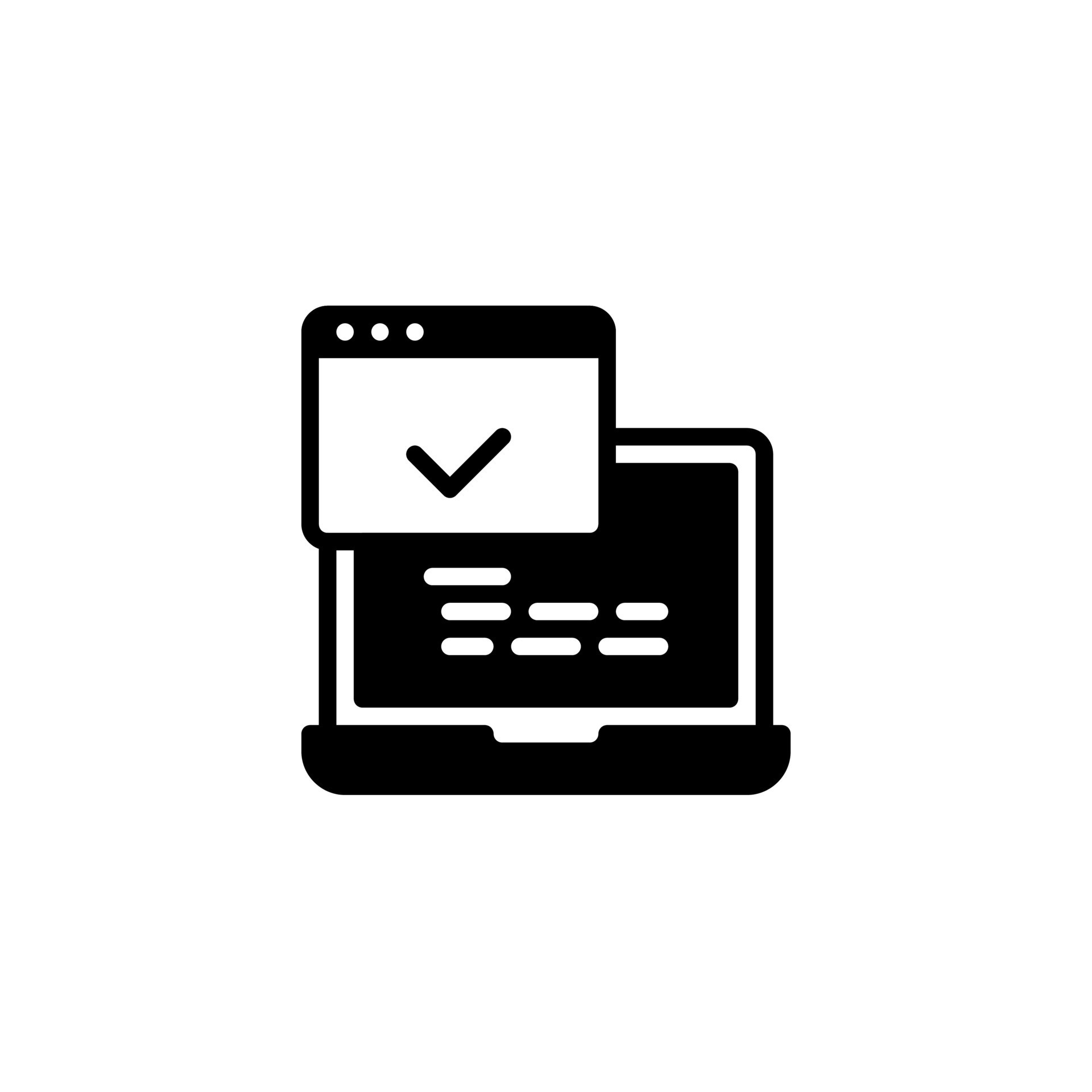 Coding Frontend Laptop Icon 23900584 Vector Art at Vecteezy