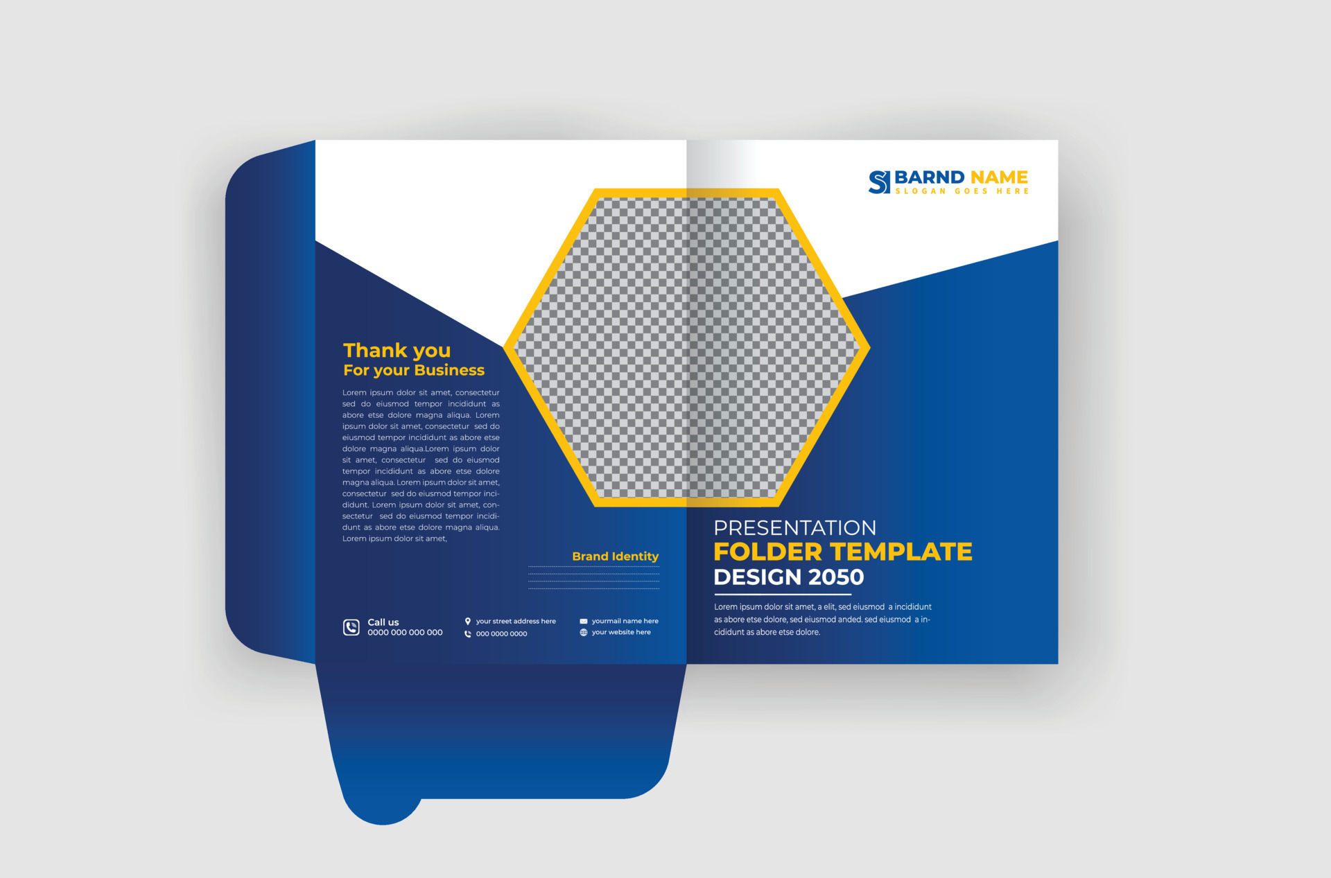 Corporate File Folder Design Template