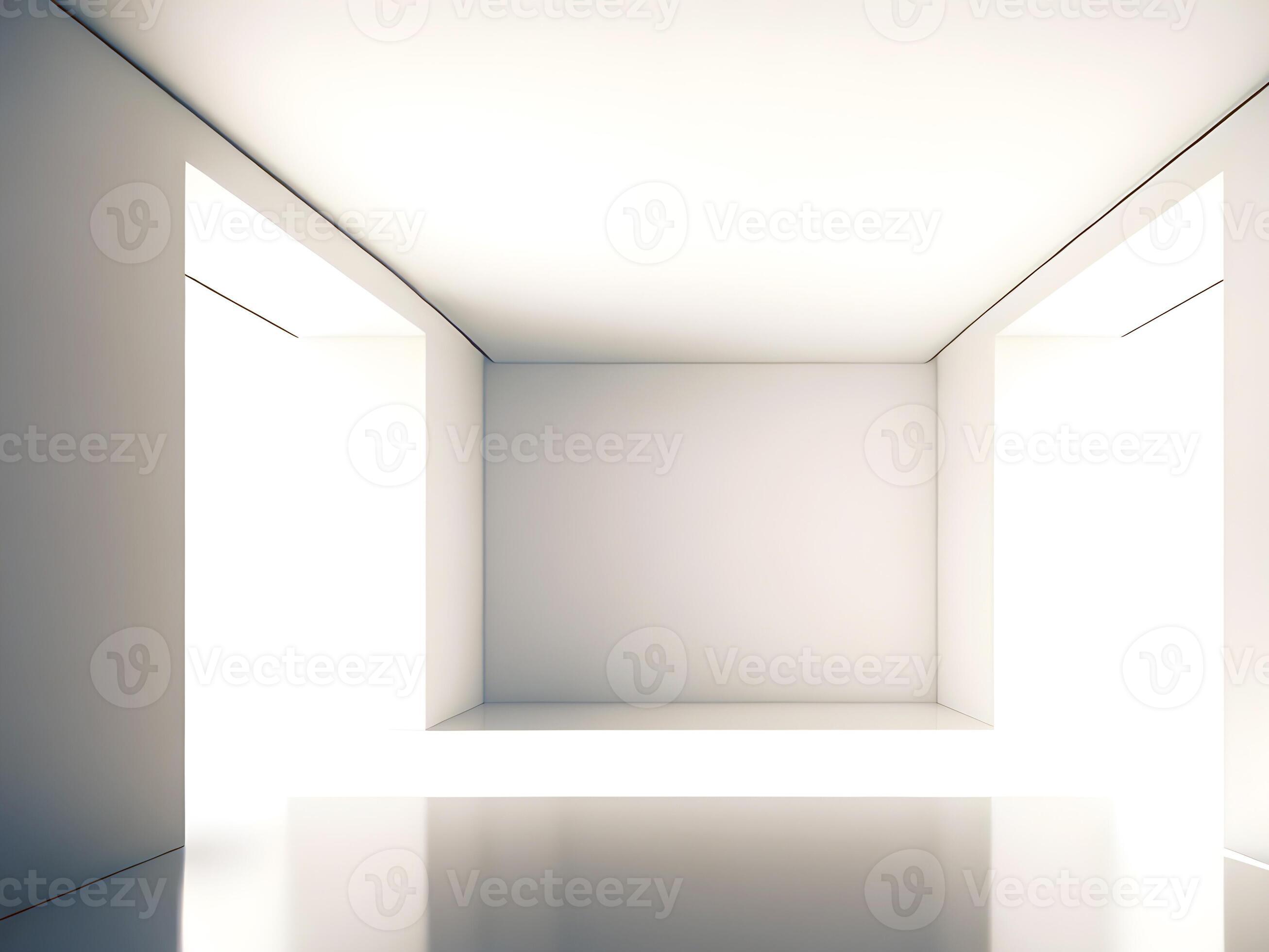 Interior of an empty white studio room. 23907298 Stock Photo at Vecteezy