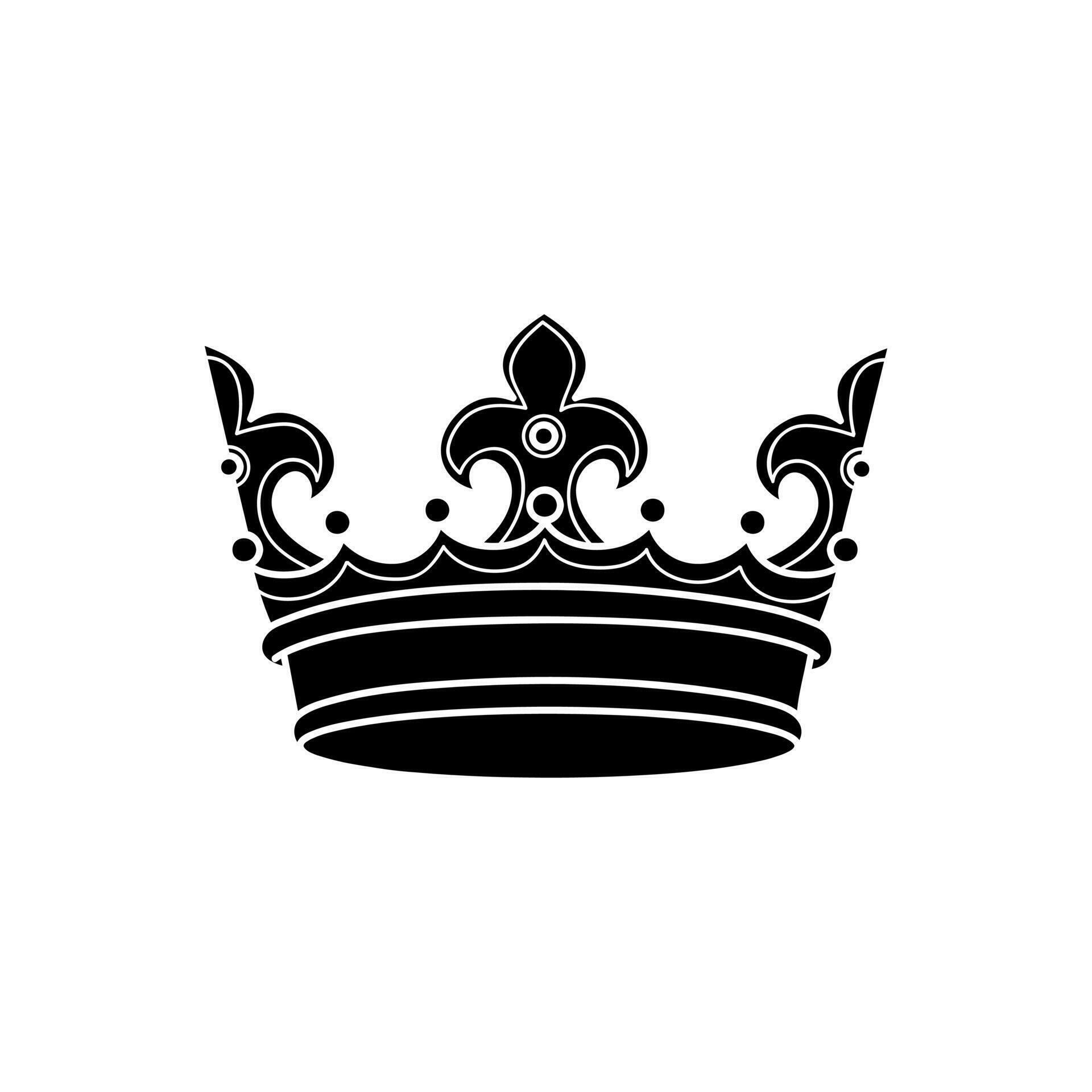 Crown Vector Icon King Illustration Sign Queen Symbol Monarchy Mark