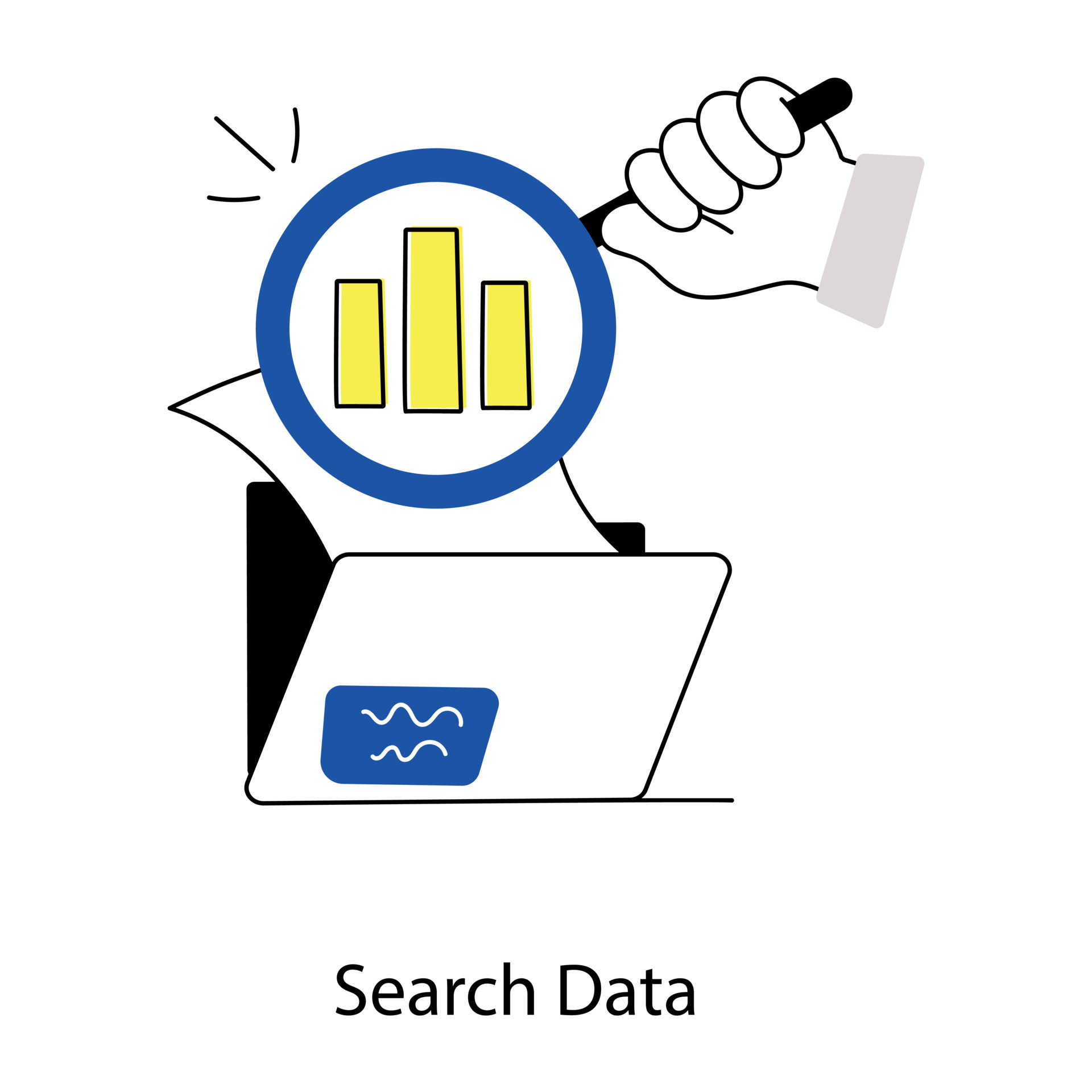 Trendy Search Data 23912510 Vector Art at Vecteezy