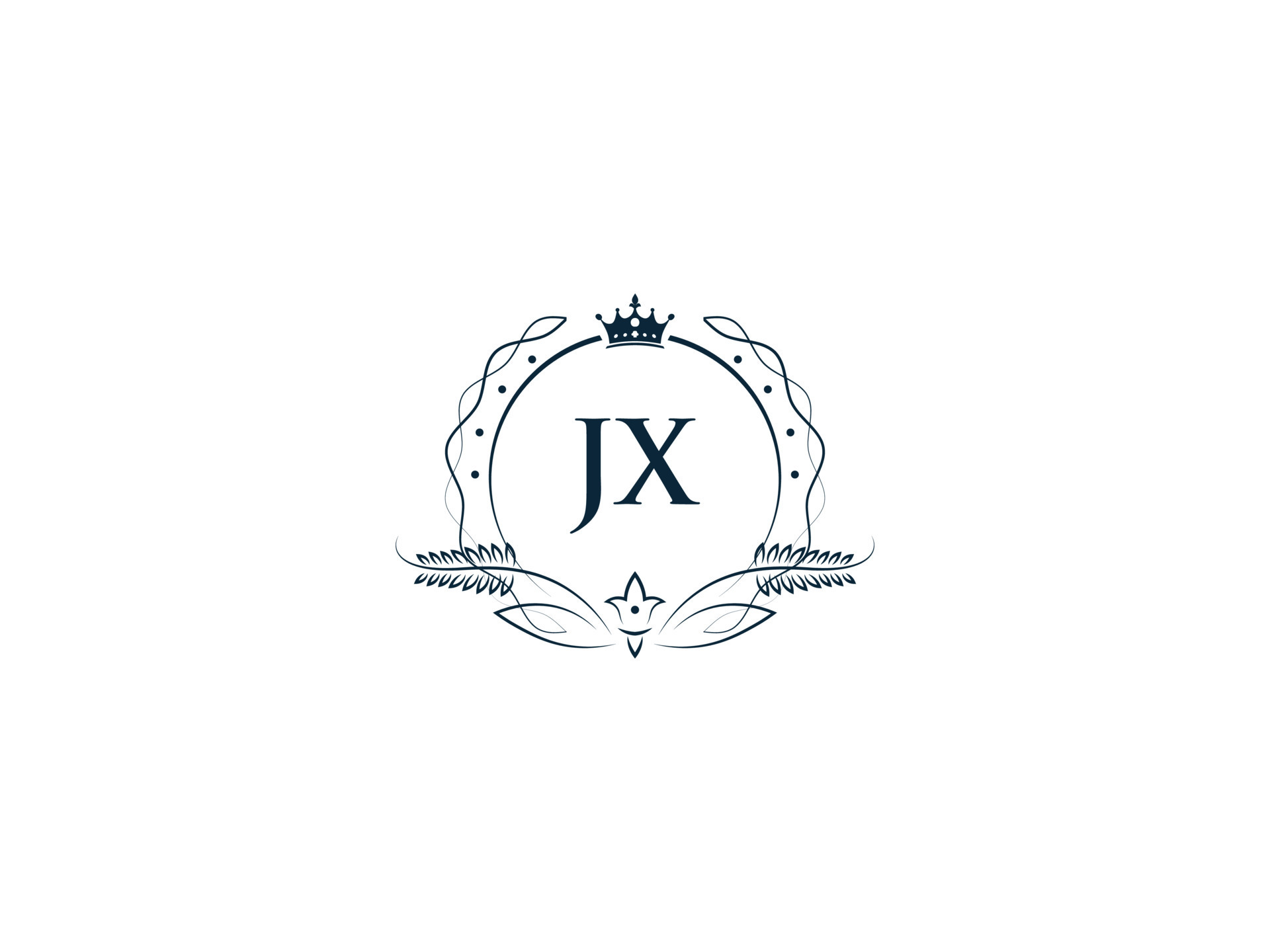 Monogram Jx Feminine Company Logo Design, Luxury Jx xj Royal Crown Logo ... Monogram Jx Feminine Company Logo Design, Luxury Jx xj Royal Crown Logo ...