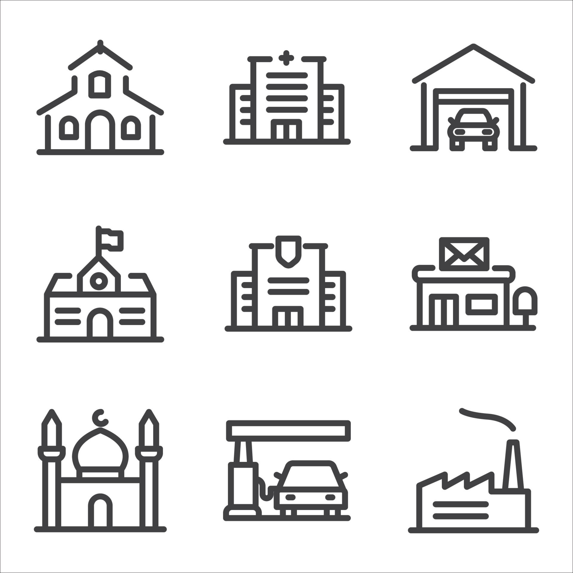building set line icon 23913217 Vector Art at Vecteezy building set line icon 23913217 Vector Art at Vecteezy