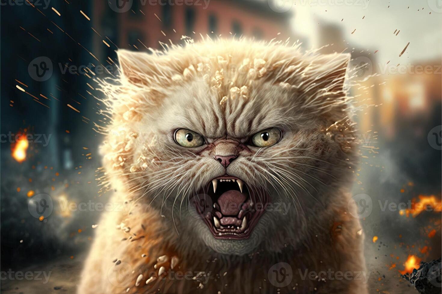 evil cats dominating the world illustration 23914385 Stock Photo at Vecteezy