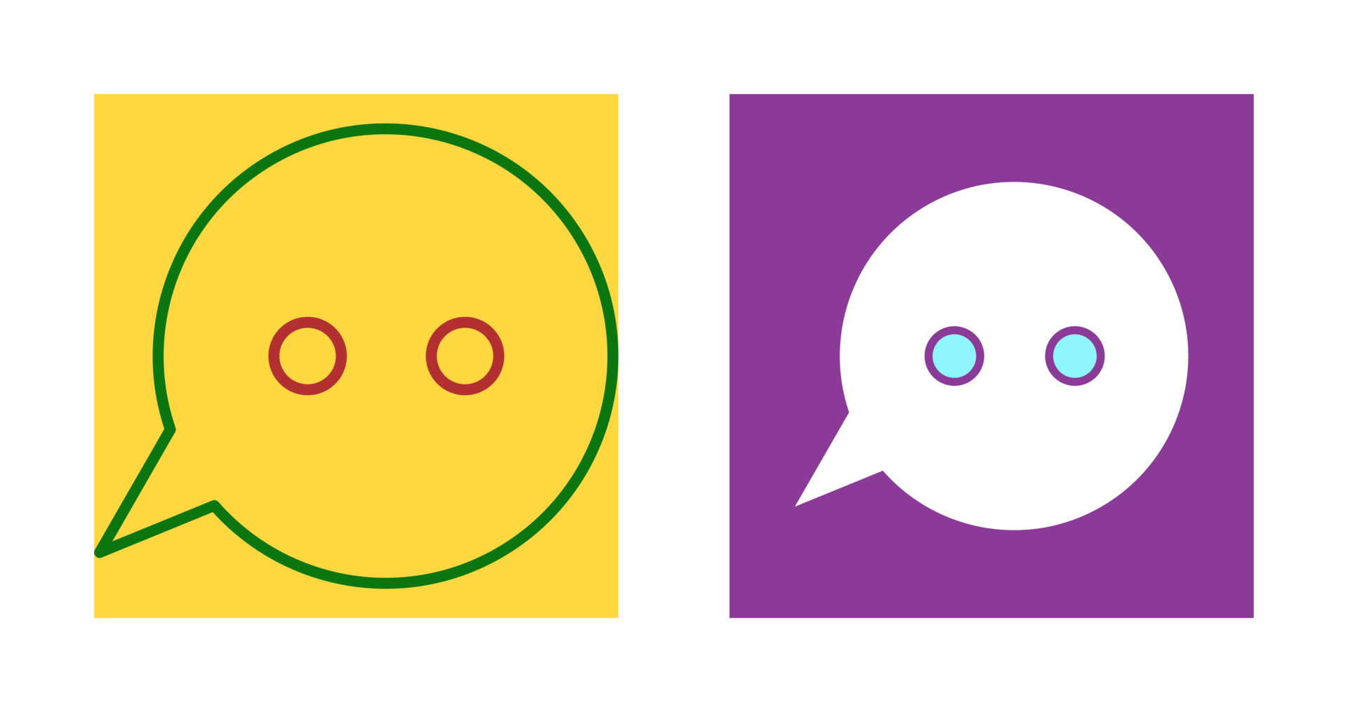 Message Bubbles Vector Icon 23926811 Vector Art at Vecteezy