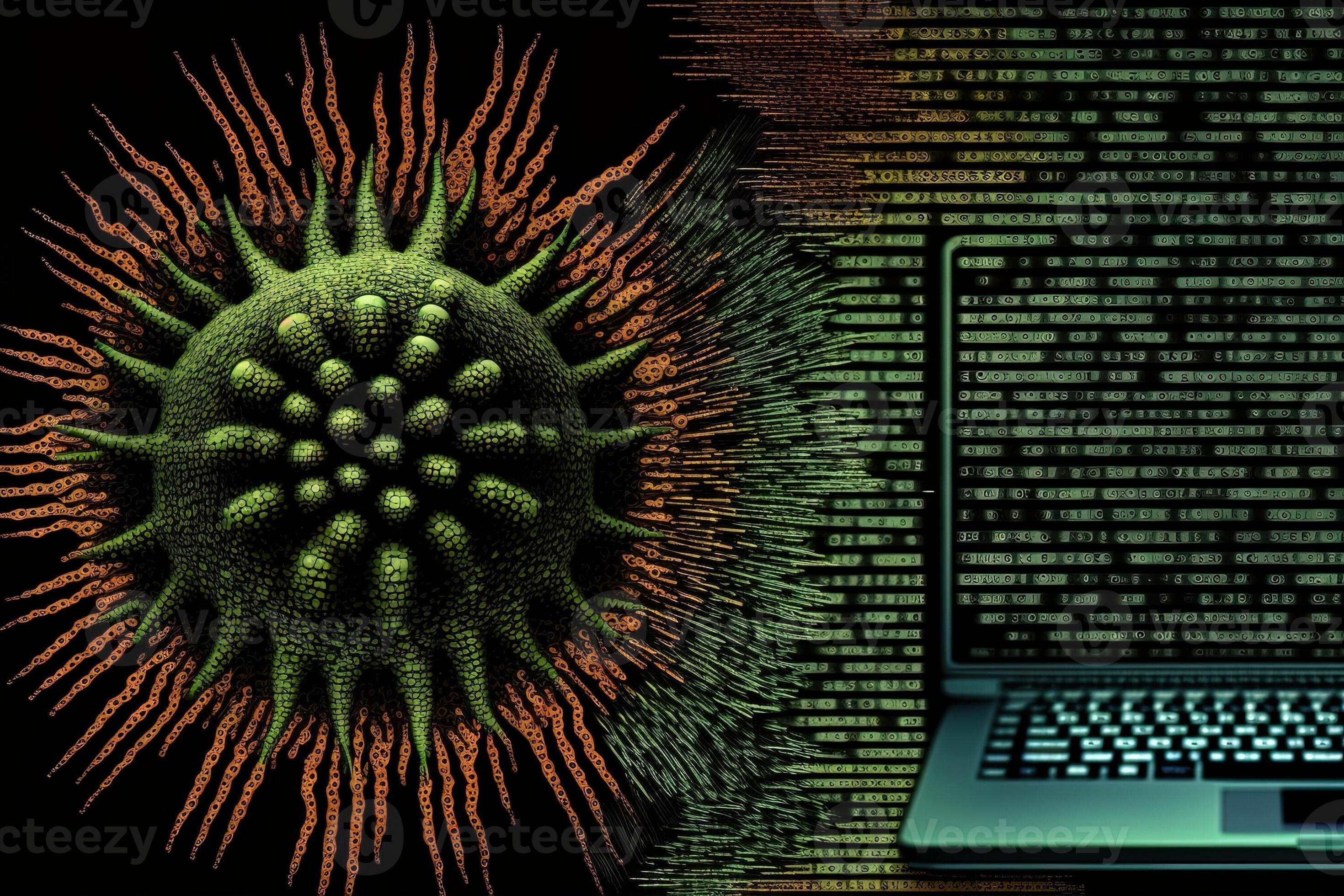 Abstract Concept of Hacker Attack, Virus Infected Software, Dark Web ...