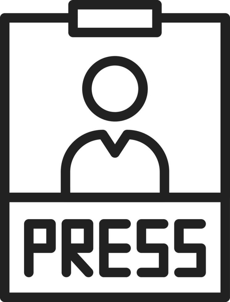 Press Pass Icon Vector Image 23934010 Vector Art At Vecteezy