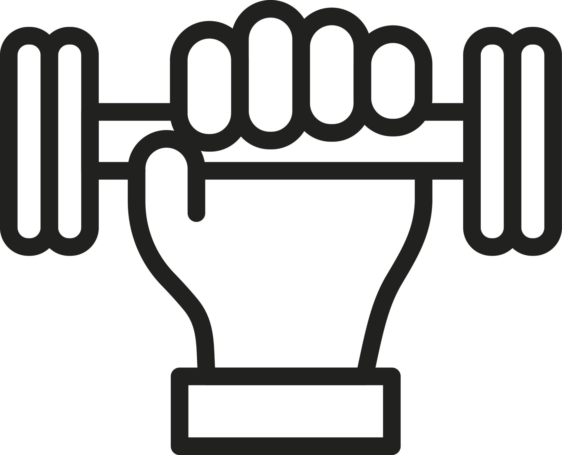 Workout icon vector image. 23934136 Vector Art at Vecteezy