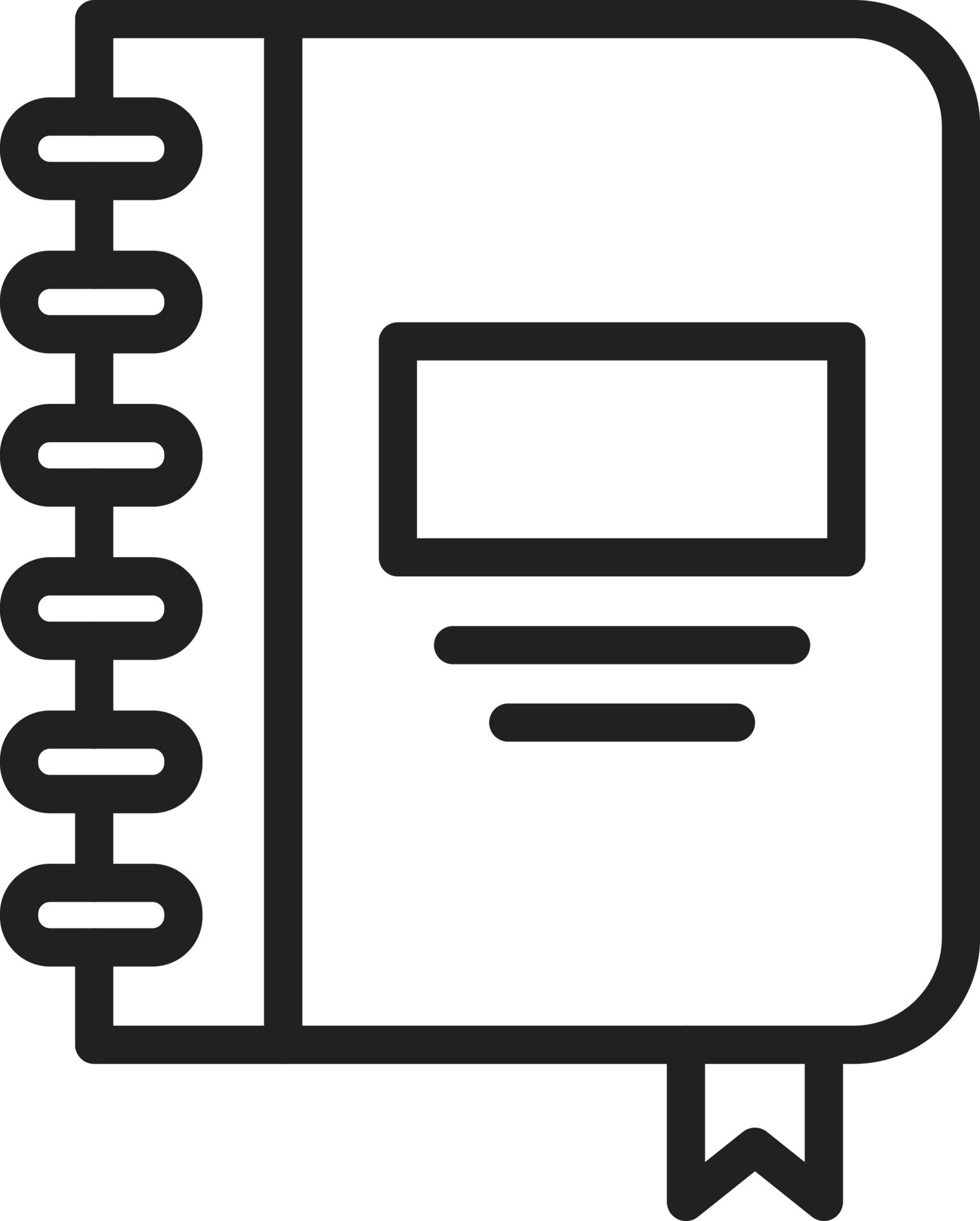 Notebook icon vector image. 23934230 Vector Art at Vecteezy