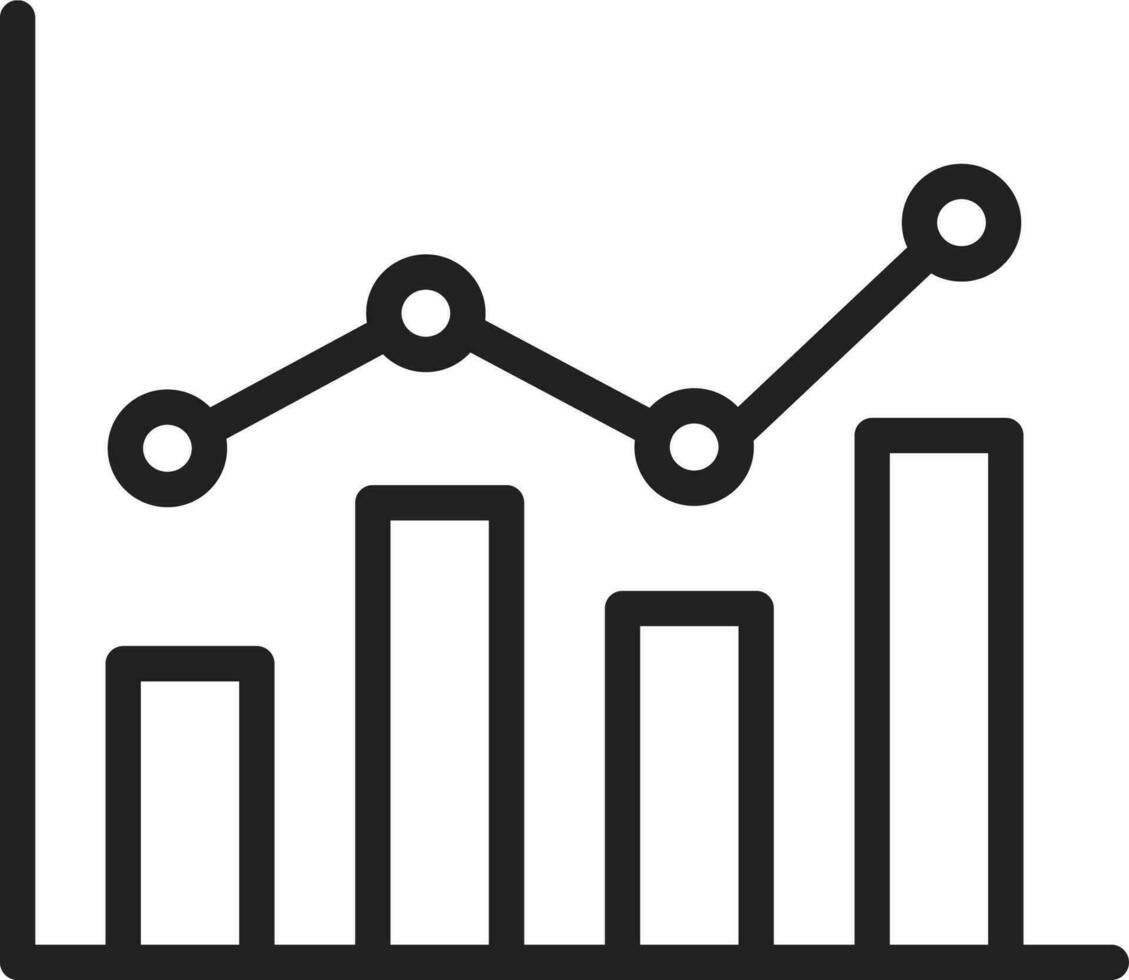 Graph icon vector image. 23934347 Vector Art at Vecteezy