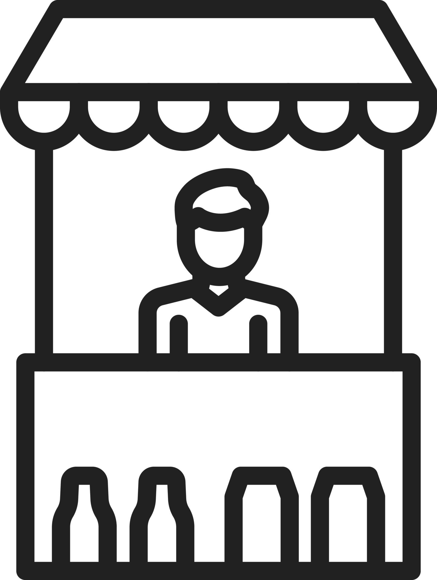 Seller icon vector image. 23934721 Vector Art at Vecteezy