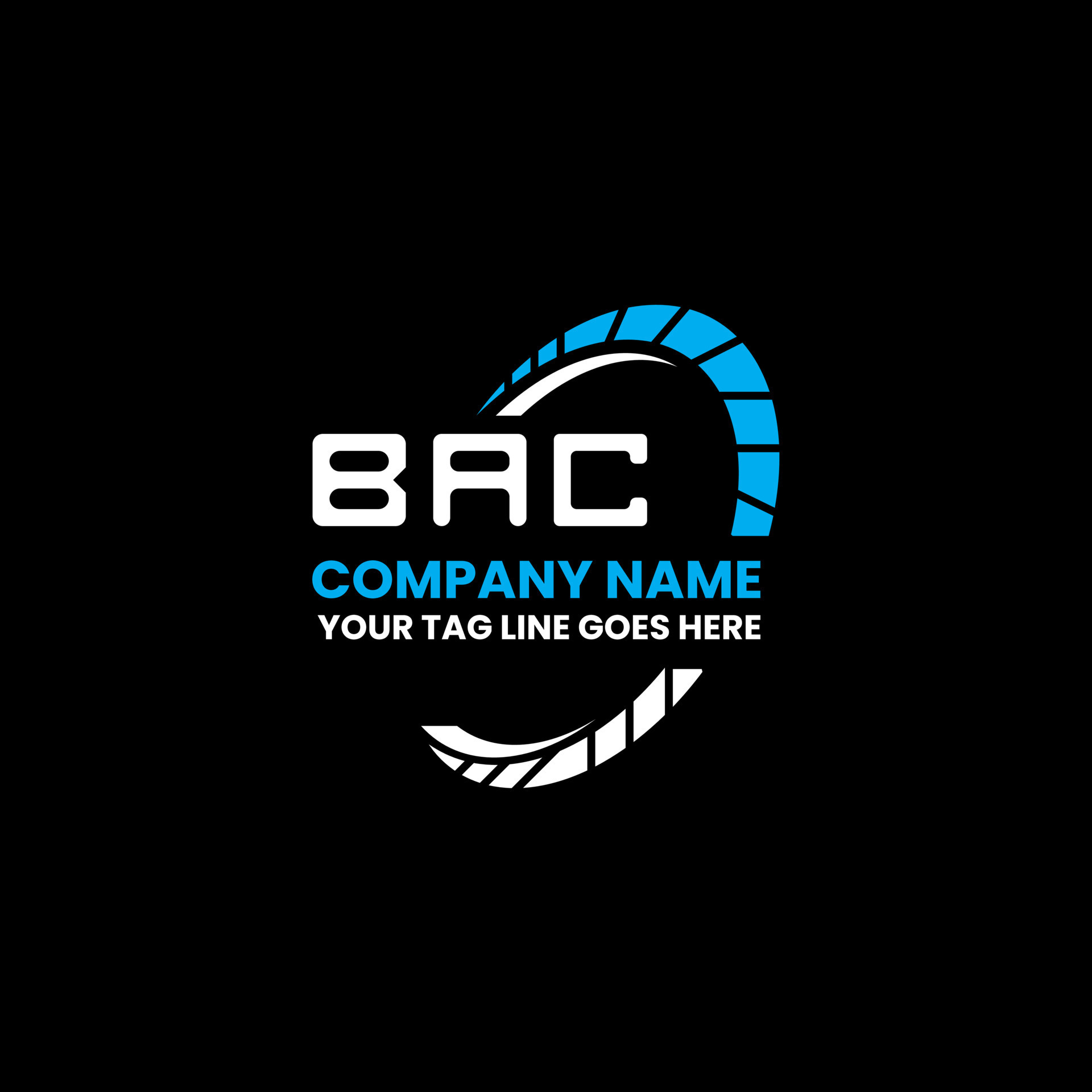 Bac Letter Logo Creative Design With Vector Graphic Bac Simple And