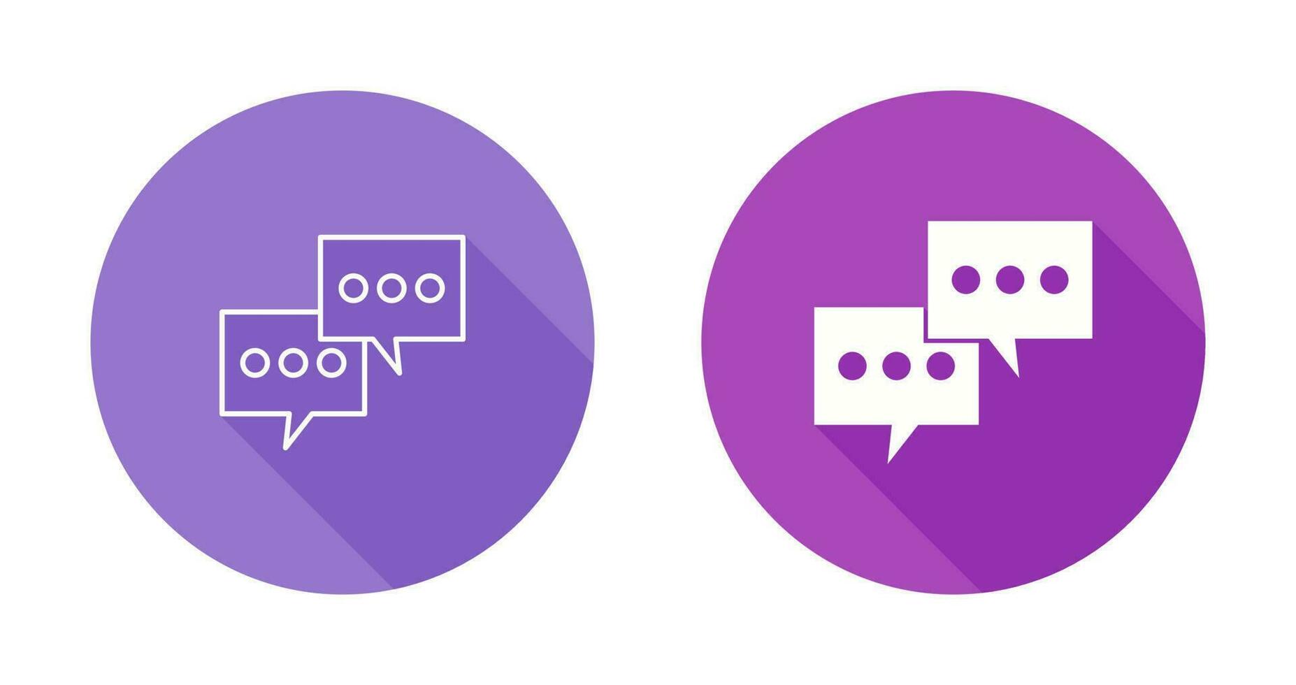 Double Message Bubble Vector Icon 23936869 Vector Art at Vecteezy