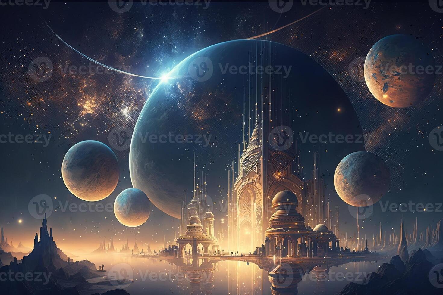 Floating Objects In Space