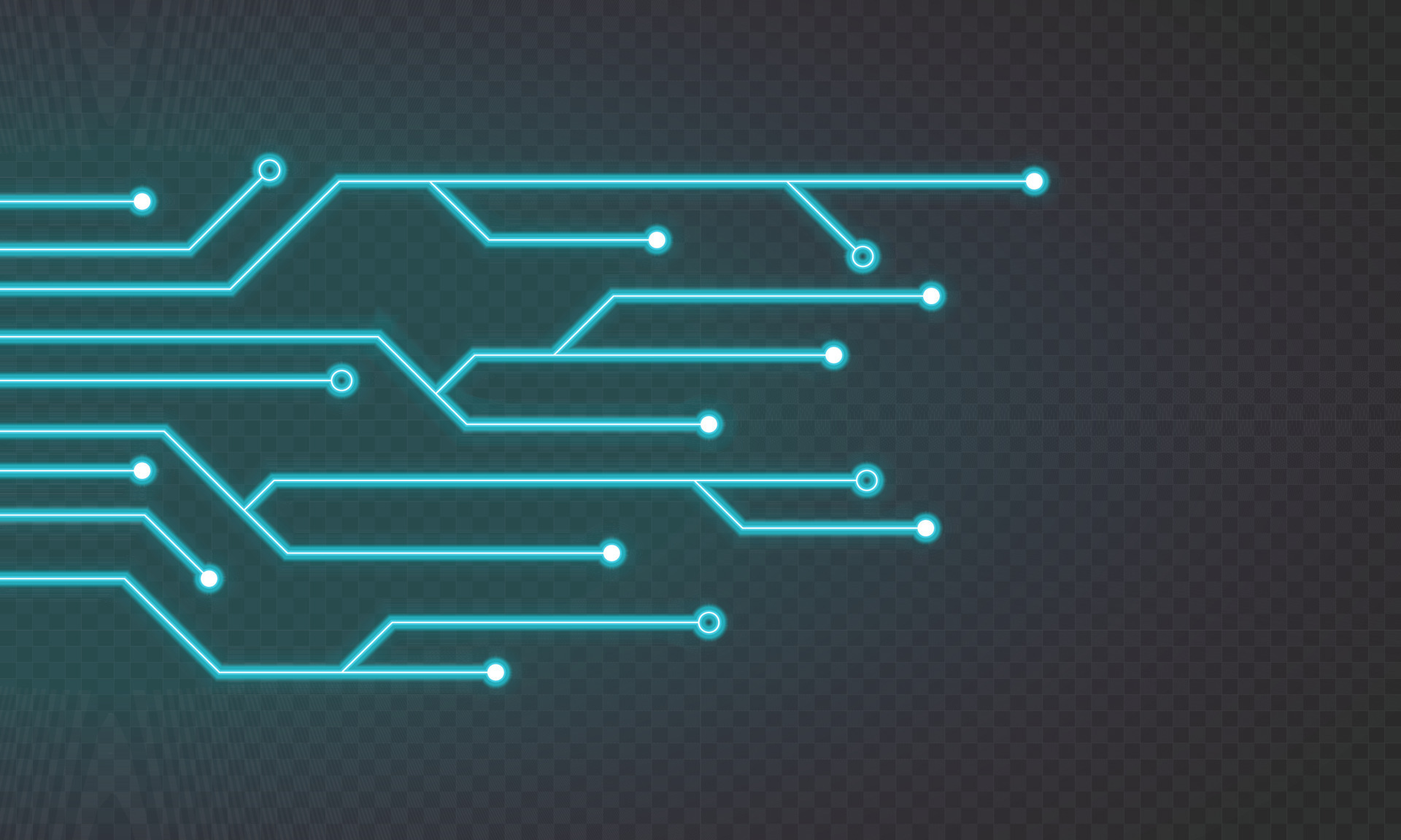 Glowing blue neon circuit board lines. Abstract technology neon circuit ... Glowing blue neon circuit board lines. Abstract technology neon circuit ...