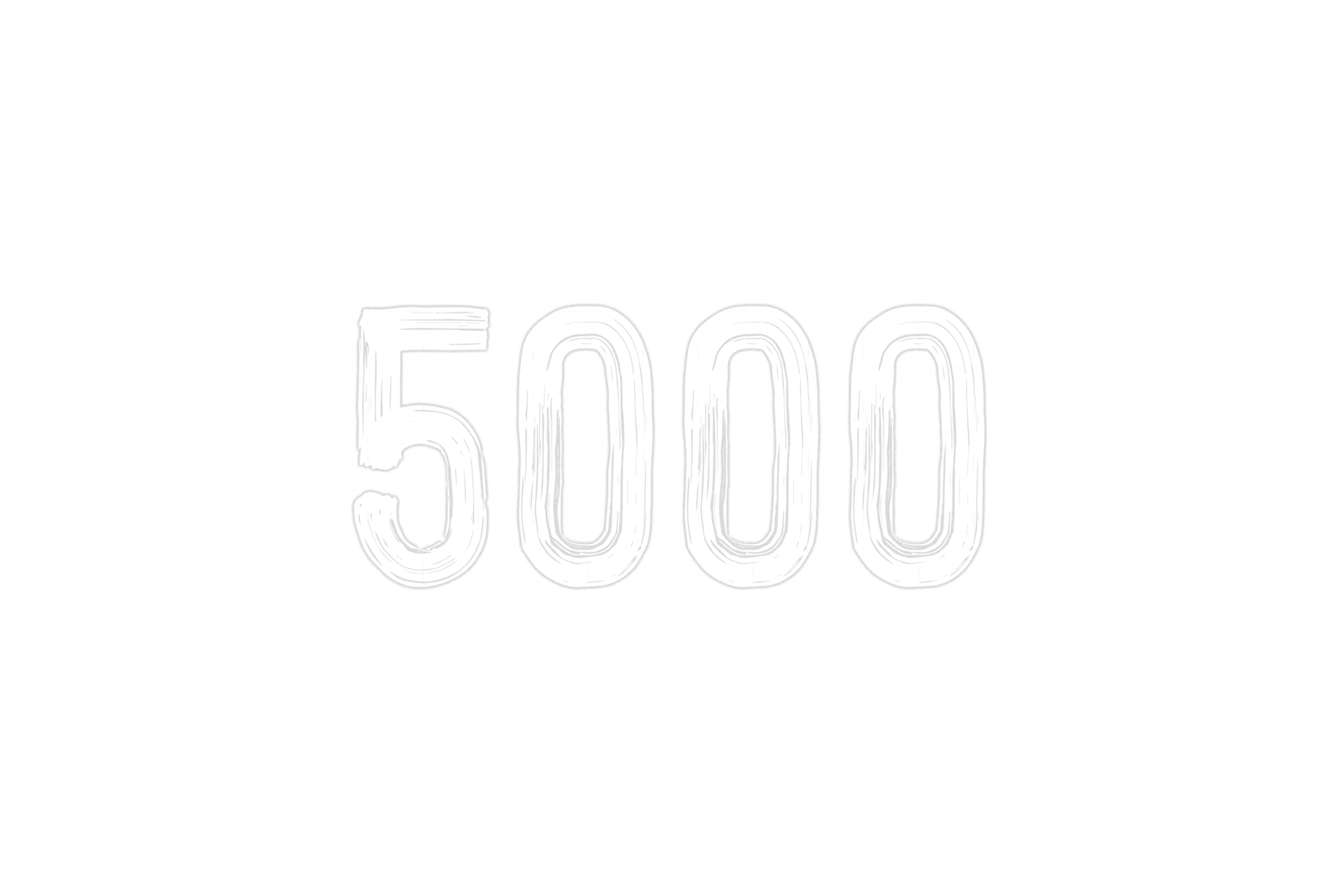 5000 subscribers celebration greeting Number with chalk design 23944679 PNG 5000 subscribers celebration greeting Number with chalk design 23944679 PNG