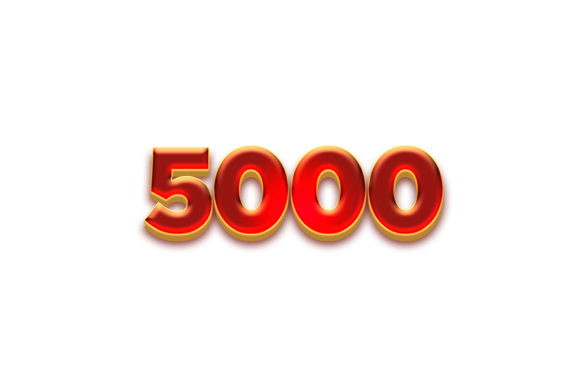 5000 subscribers celebration greeting Number with fruity design ... 5000 subscribers celebration greeting Number with fruity design ...