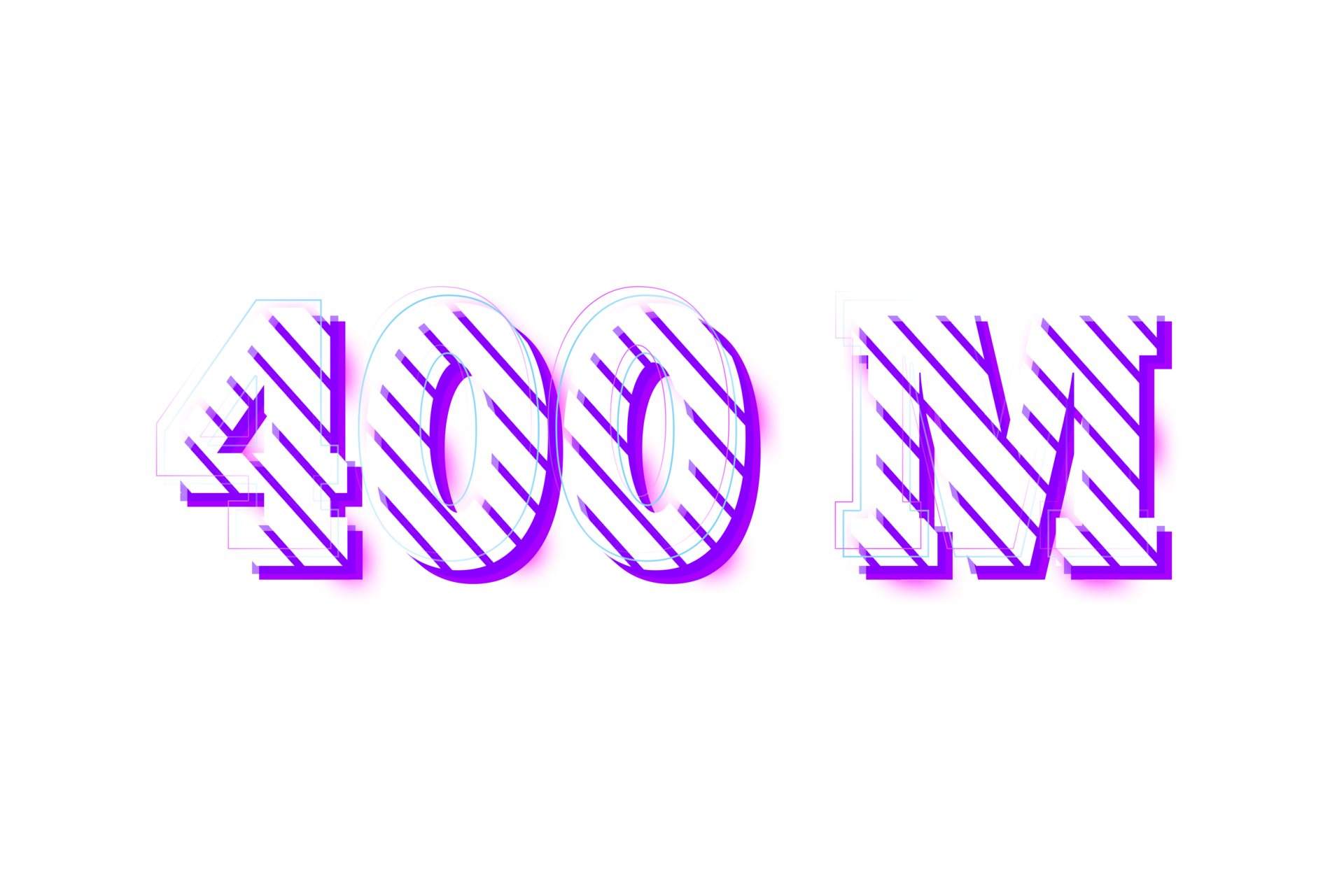 400-million-subscribers-celebration-greeting-number-with-stripe-design