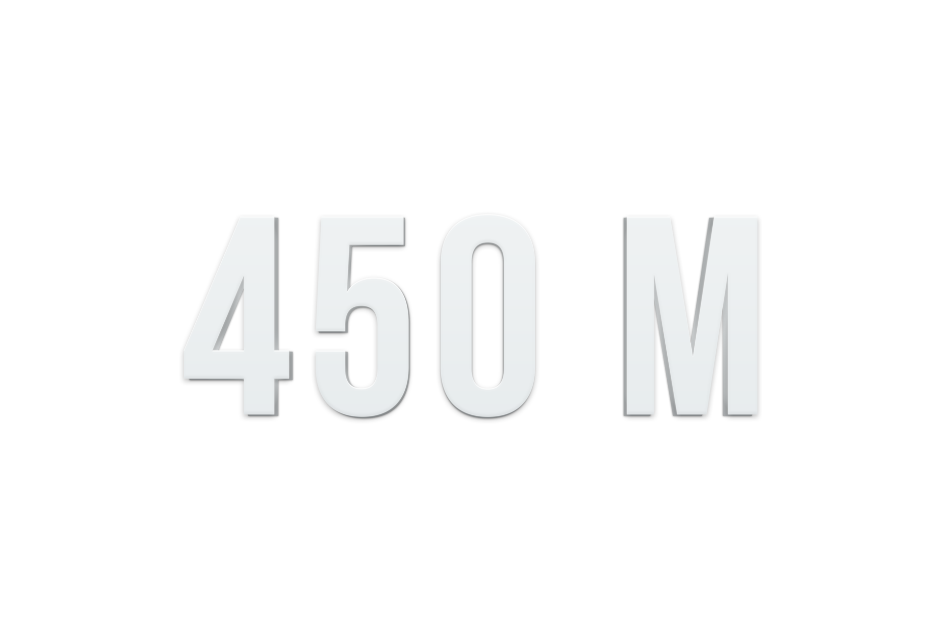 450 Million Subscribers Celebration Greeting Number With Minimal Design 450-million-subscribers-celebration-greeting-number-with-minimal-design