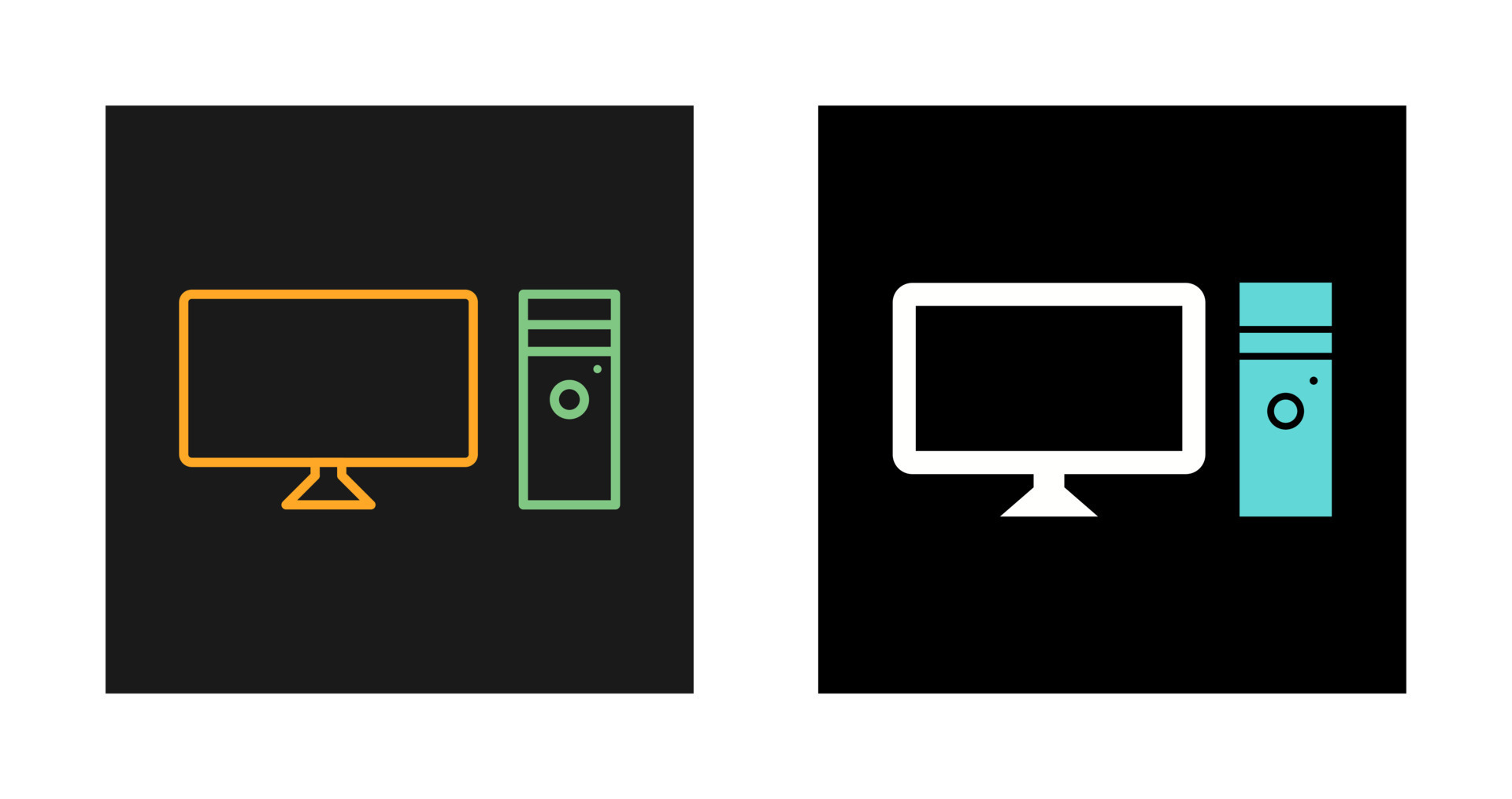 Computer Vector Icon 23948775 Vector Art at Vecteezy